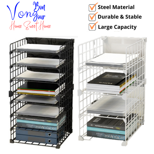 Von Bonjour A4 Paper Rack Multipurpose Paper Rack Multiple Layer Paper ...