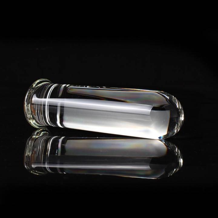Big Size Transparent Crystal Glass Plug Plug Butt Plug Dildo Didlo ...