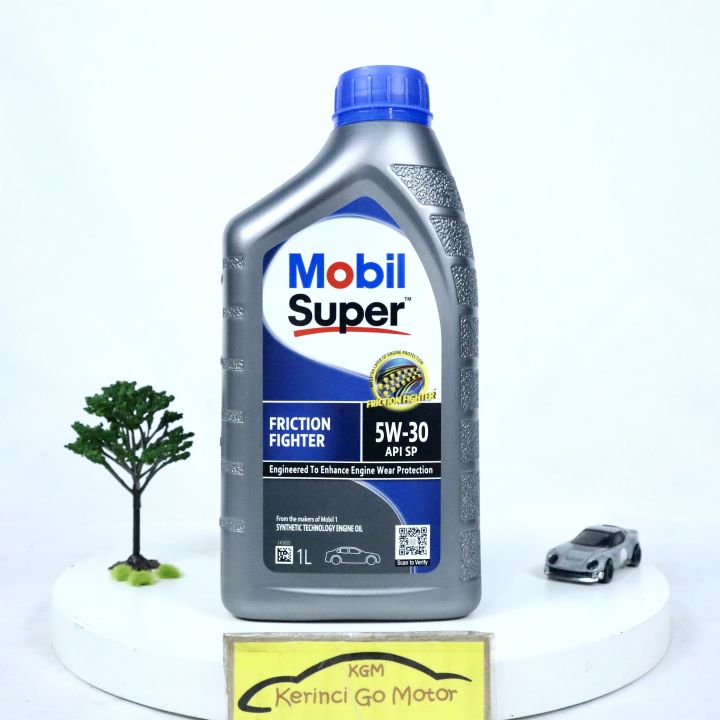 Mobil Super SAE 5W-30 1 Liter API SP/GF-6A Friction Fighter Oli Mobil ...