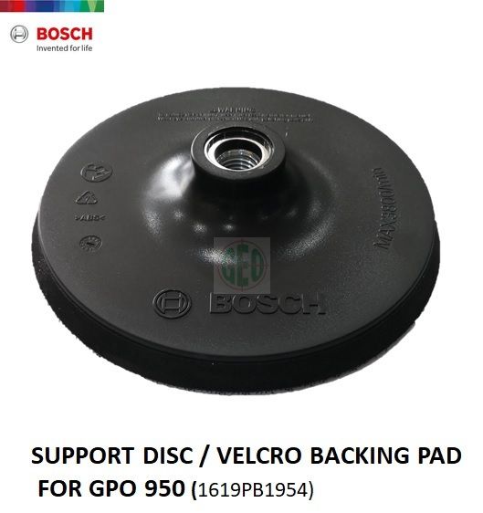 BOSCH SUPPORTING DISC / BACKING PAD / VELCRO PAD FOR GPO 950 POLISHER ...