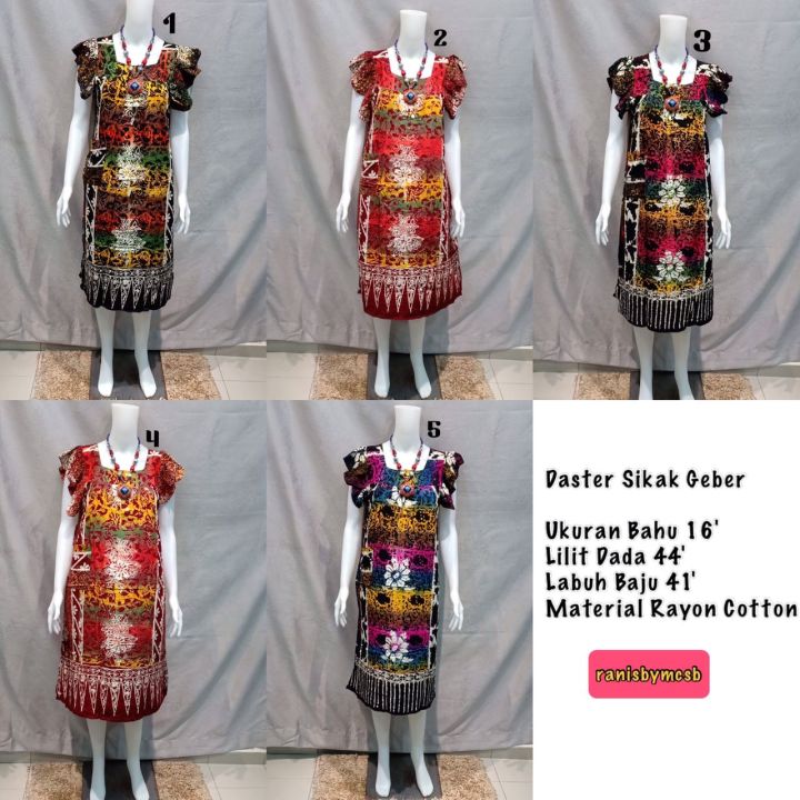 SHORT DRESS TUGU AGUNG SIKAK GEBER(SP11) | Lazada