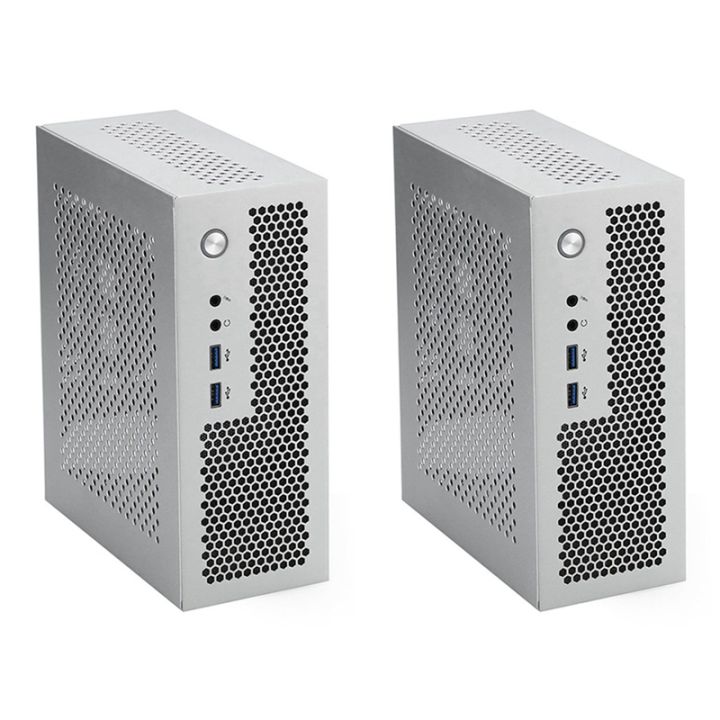 (BYZI) 2X A09 HTPC Computer Case Mini ITX Gaming PC Chassis Desktop ...