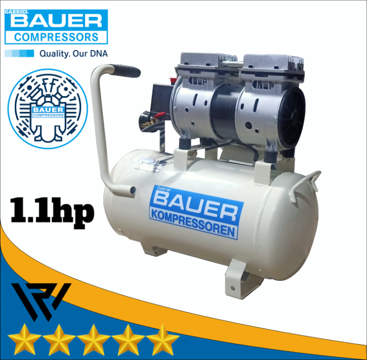 BAUER silent type air compressor 1.1hp 800w | Lazada PH