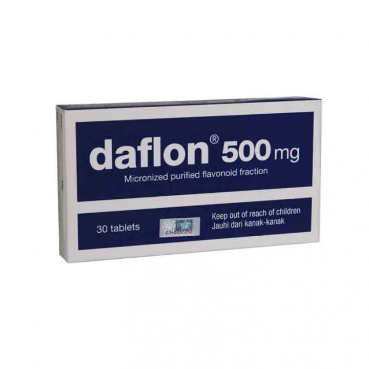 DAFLON Tablet 500mg (30's/box) For Hemorrhoids & Heavy Legs | Lazada