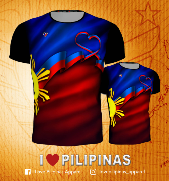 Philippine Flag - I Love Pilipinas Apparel Sublimation T-Shirt | Lazada PH