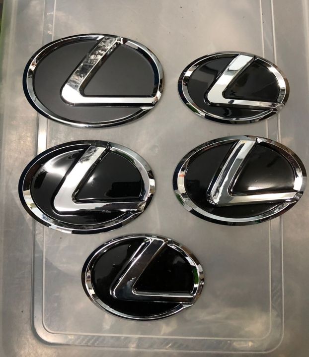 Lexus Toyota Black Chrome Front Rear Steering Oem Emblem Logo | Lazada