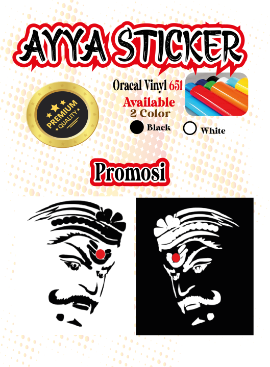 Hindu God Ayya Sticker/Muni Sticker/Oracle 651/ Car,Lorry,Bas,Motor ...