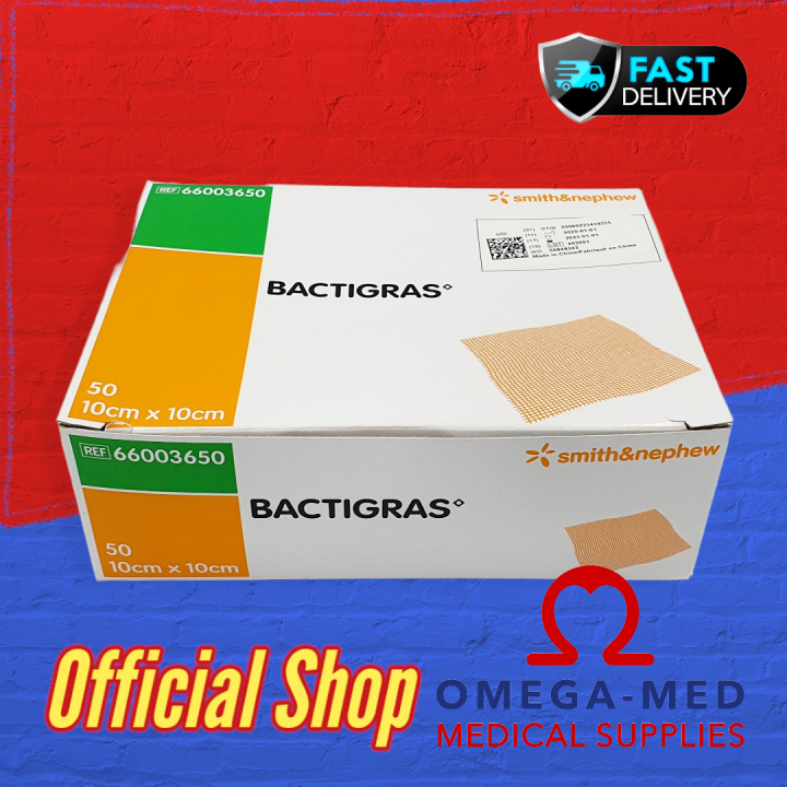 BACTIGRAS DRESSING Medicated Paraffin Gauze Dressing (sold per box ...