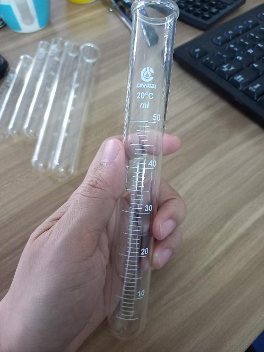 50ML TEST TUBE GRADUATED BOROSILICATE GLASS LB-G-0051 | Lazada PH