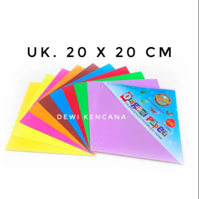 Kertas Origami / Kertas Lipat Asturo 16x16 dan 20x20 Guppy 1 Pak 50 ...