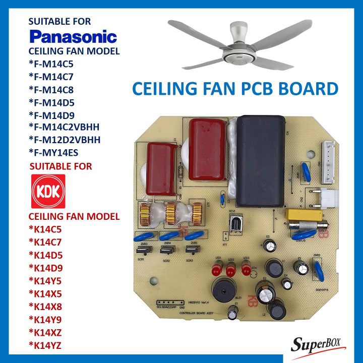 Pana sonic KDK Ceiling Fan Pcb Board | Lazada