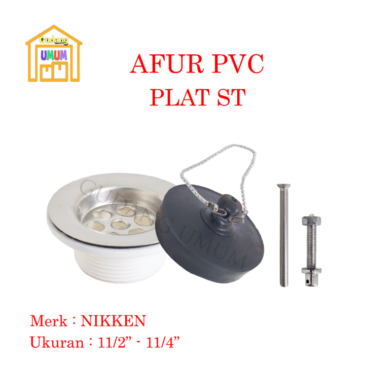 Afur Pvc Plat St Nikken Afur Wastafel Stainless 1 1/4 Inch - 1 1/2 Inch ...