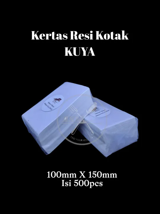 KERTAS RESI KOTAK KUYA 100MM X 150MM/ Kertas resi roll/ Kertas resi ...