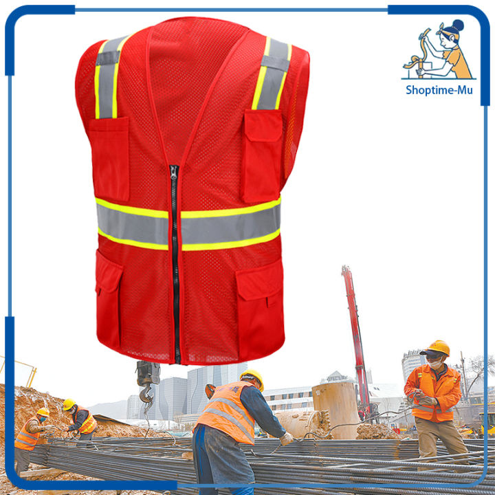 Rompi Safety Proyek Rompi Reflektif Rompi Kantong Rompi Kerja Lapangan ...