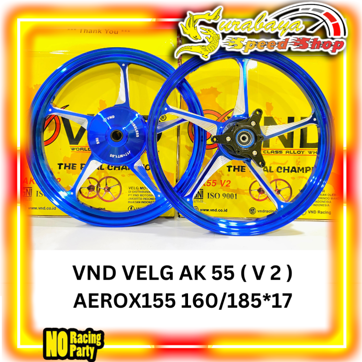 VND Velg Tipe AK 55 V2 Aerox 155 All New Aerox Ukuran 160 / 185 Ring 17 ...
