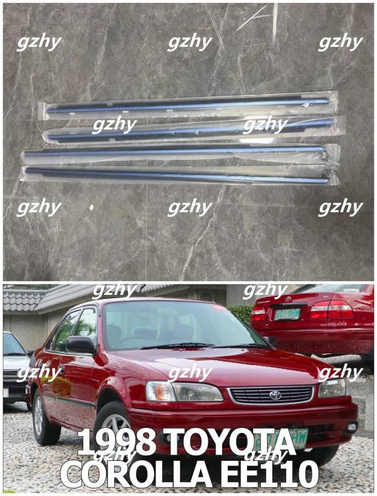 1 SET CHROME OUTER RUBBER MOLDING WEATHERSTRIP TOYOTA COROLLA LOVELIFE ...