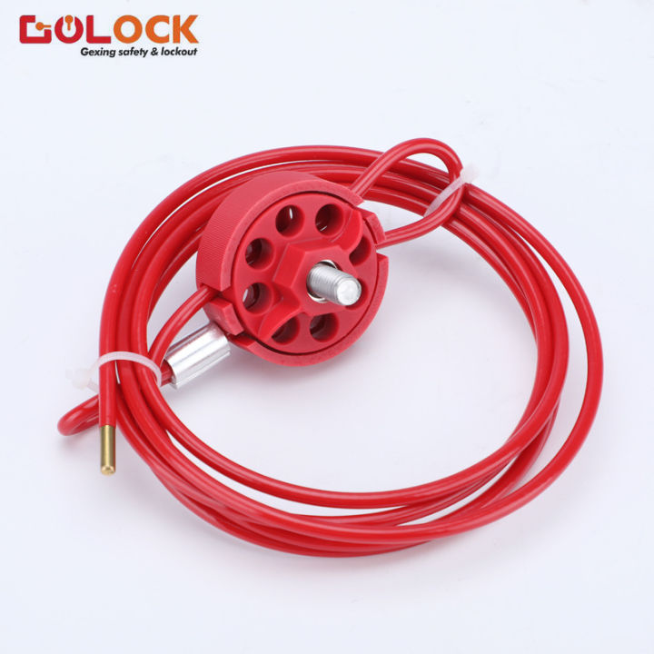 Wheel Type Cable Lock Valve Safety Lock Industrial Adjustable Cable ...