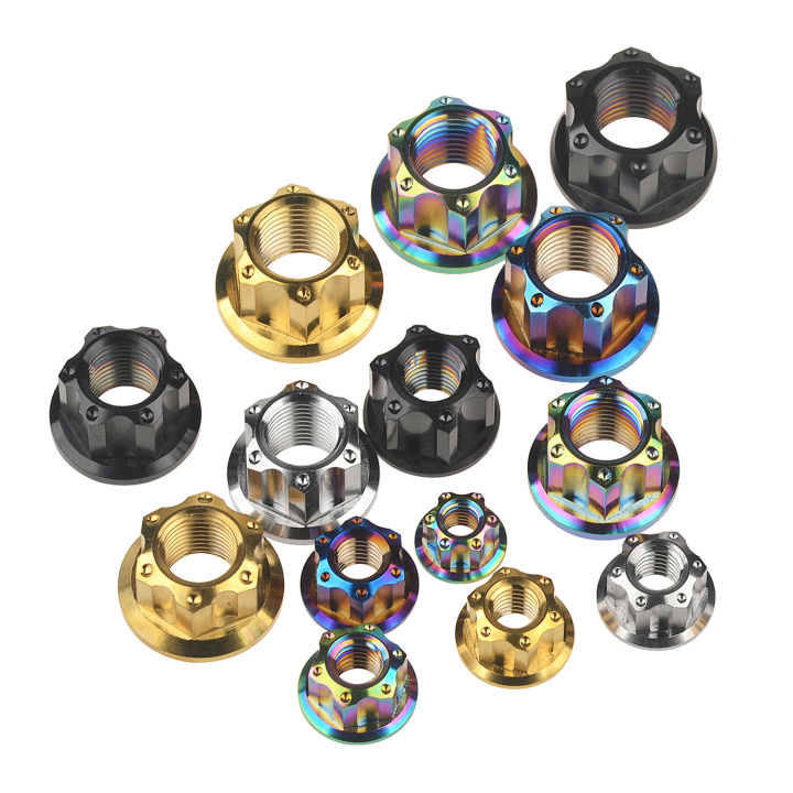Wanyifa Titanium Nut M6 M8 M10 M12 M14 M16 Torx หน้าแปลน Nut Hexagon ...