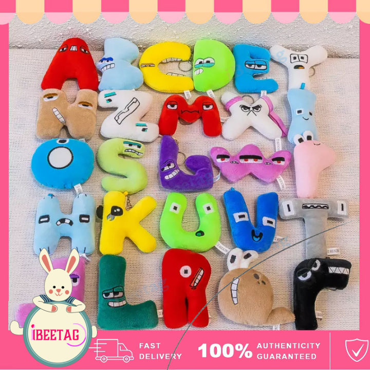 Alphabets Lore 26PCs Plush Toy Key chain Kids Birthday Preschool ...