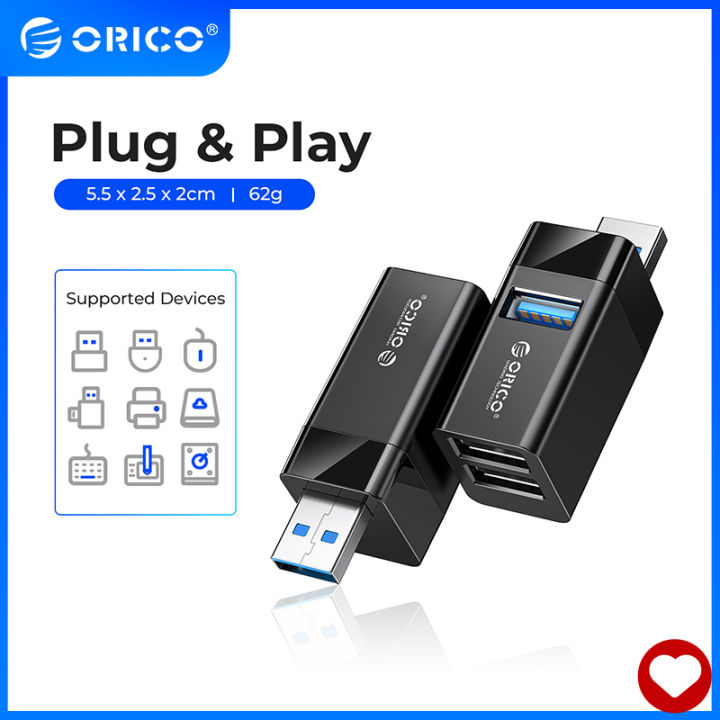 ORICO Aluminum Alloy USB 3.0 Hub Notebook Wireless USB Splitter3 in 1 ...