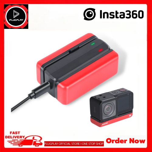 Original Insta 360 ONE R/RS Dual USB Charger Fast Charging Multiple ...