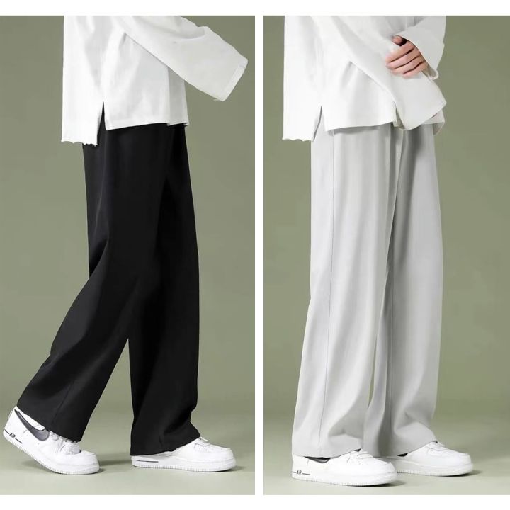 ALVIN# Men's Trouser Korean Baggy Pants Taslan Casual Pants For Men ...