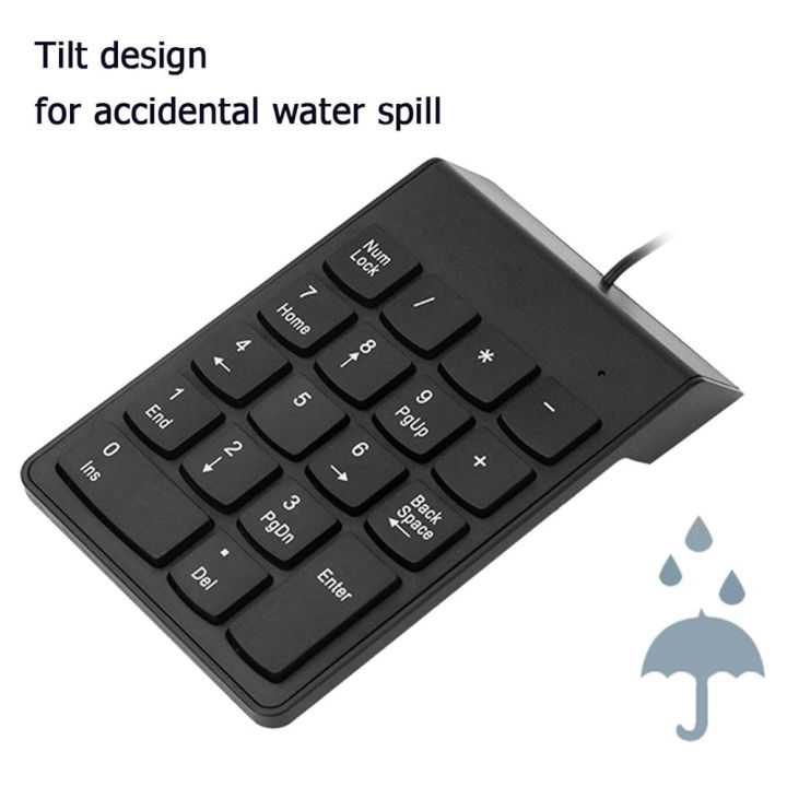 ENRIC K2 Portable Wired 18-Key Numeric Keypad Zero latency Simply plug ...