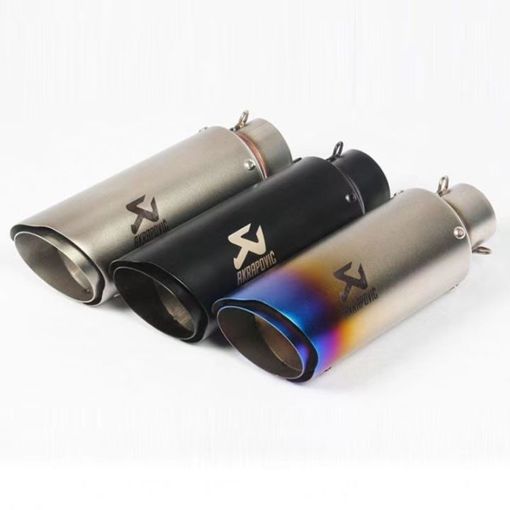 Akrapovic Slant Exhaust Pipe Premium Stainless Steel CanisterPipe ...