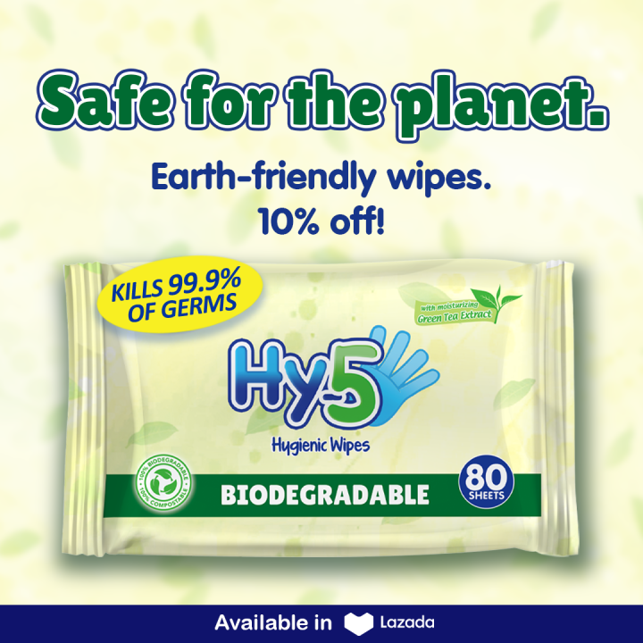 Hy-5 Hygienic Biodegradable Wipes 80s | Lazada PH