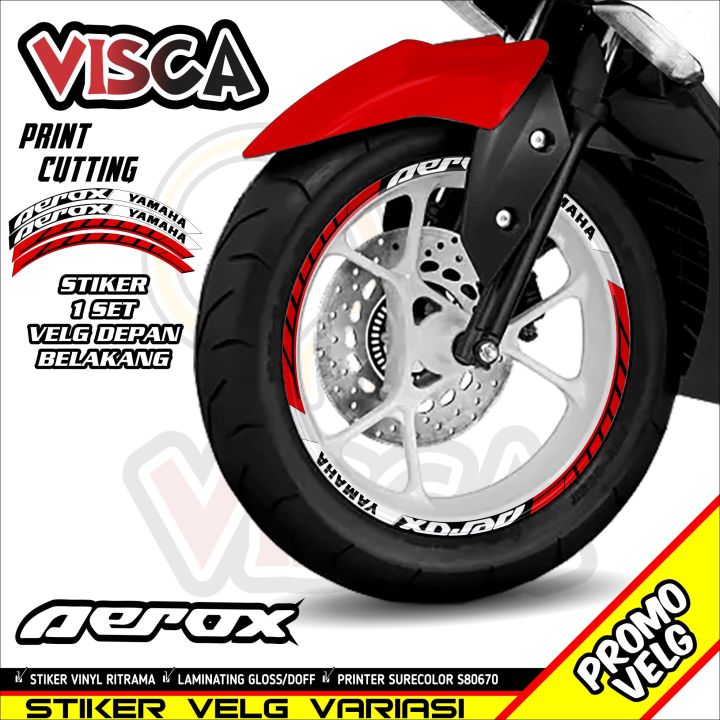 Stiker Velg List Velg Motor Stiker Velg Aerox Hitech 2 | Lazada Indonesia