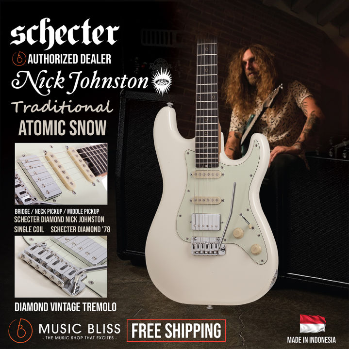Schecter Nick Johnston Traditional H/S/S - Atomic Snow / Atomic Frost / Atomic Ink / Atomic ...