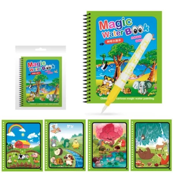 BUKU GAMBAR / BUKU MEWARNAI / MAGIC WATER COLORING BOOK / Buku Edukasi ...