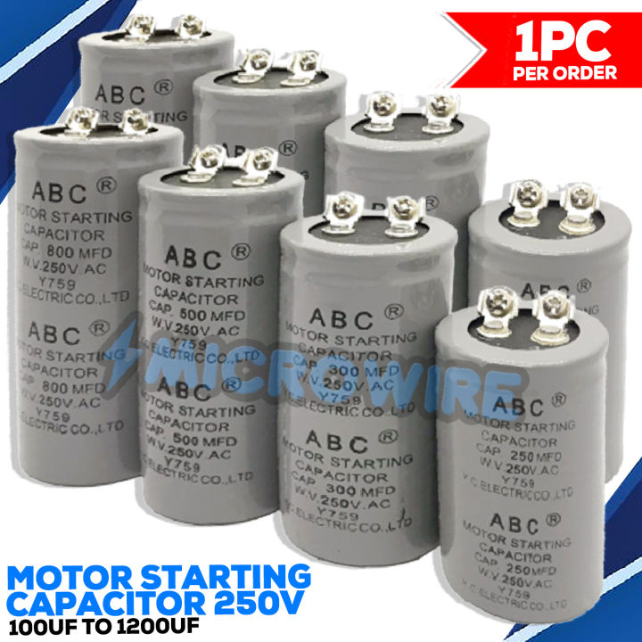 MW 100uF to 1200uF 250VAC MOTOR STARTING CAPACITOR | Lazada PH