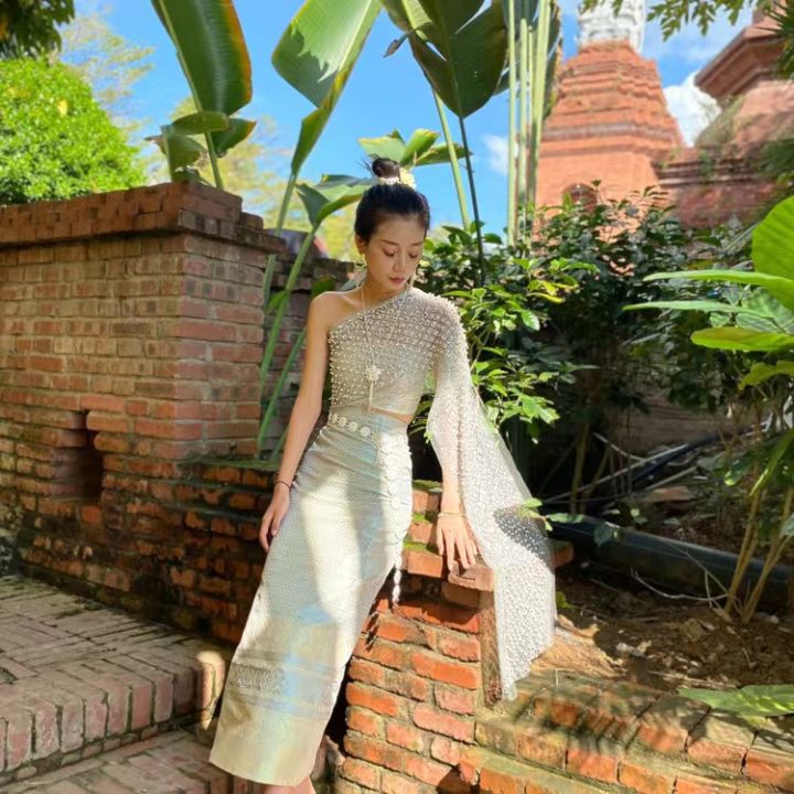 Women Traditional National costume Xishuangbanna Thai Dai Tai dress ...