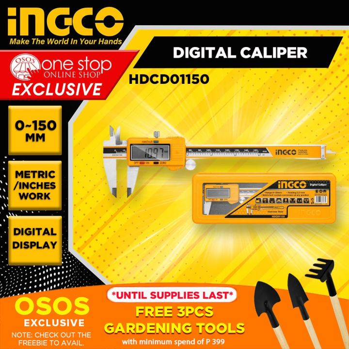 INGCO Digital Caliper HDCD01150 •osos• | Lazada PH