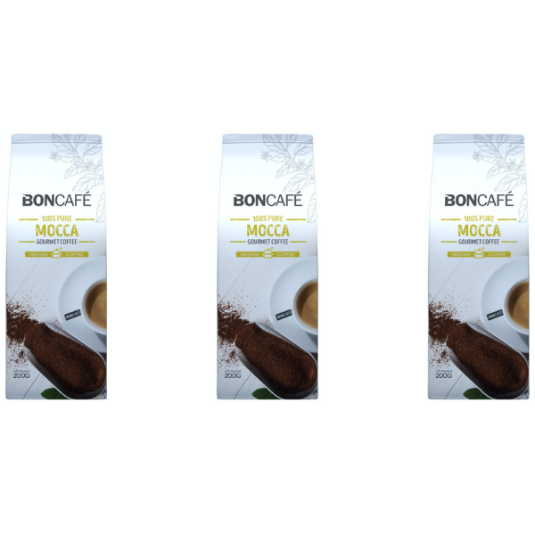 Boncafe Mocca Ground Coffee 200gx3 (Tri Pack) | Lazada Singapore