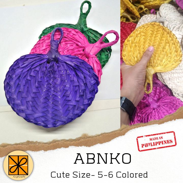 Krigrakfts Mini ABNKO Approx 5-6" Handmade Natural Local Anahaw ...