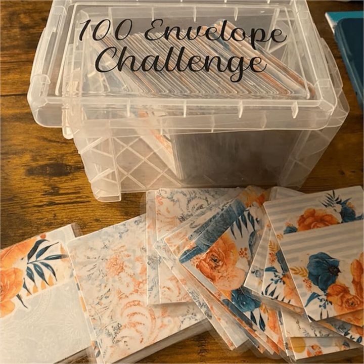 (TUQC) 100 Envelope Challenge Box Set Easy and Fun Way to Save 10,000 ...
