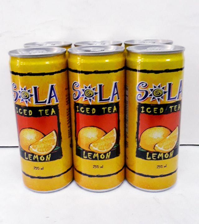 Sola Iced Tea Lemon 250ml (6pcs) | Lazada PH