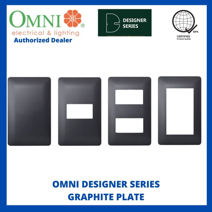 Omni Designer Series GRAPHITE Plate Switches Outlets | Lazada PH