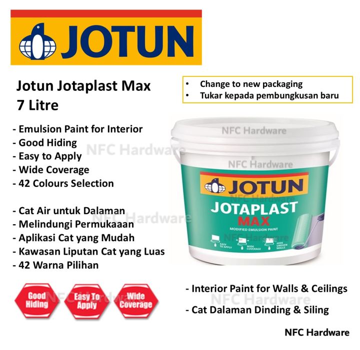 JOTUN Jotaplast Max Interior Emulsion Paint 7 Litre | Lazada
