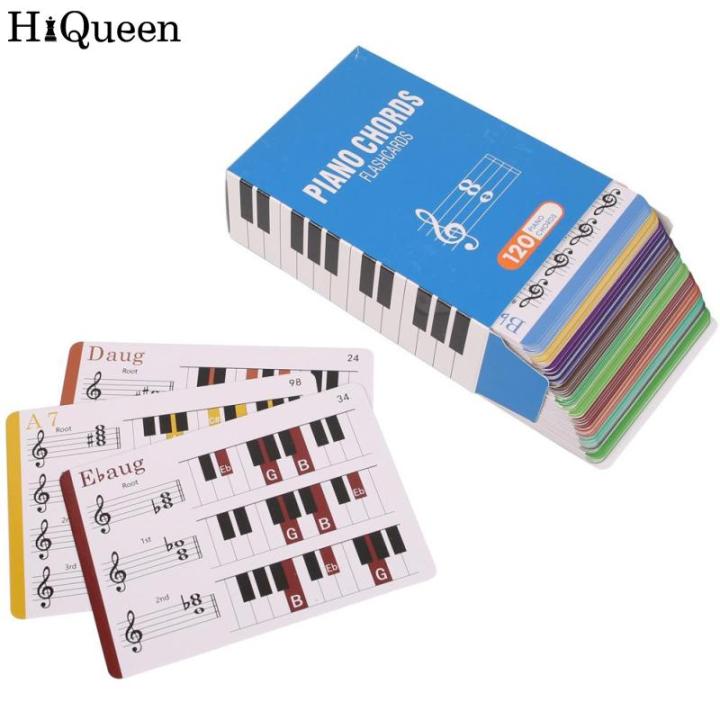 HiQueen Piano Chord Flashcards Piano Chords Chart Educational Color ...