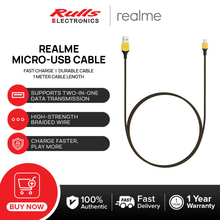 Realme Micro-USB Cable | Fast Charge | High-strength and Durable Cable ...