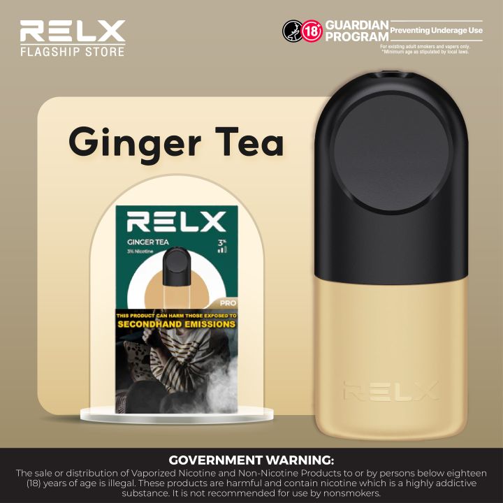 RELX Pod Pro 2 - Pod Pack Ginger Tea 30mg/g GHW Single Pod Pod Pro Vape | Lazada PH