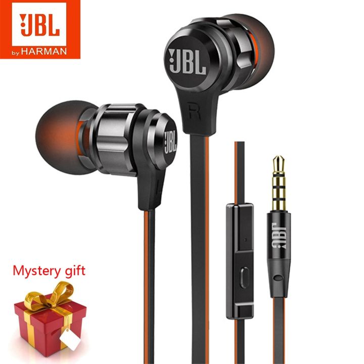 New JBL Original T180A In-Ear Wired Headphones 3.5mm Stereo Pure Bass ...