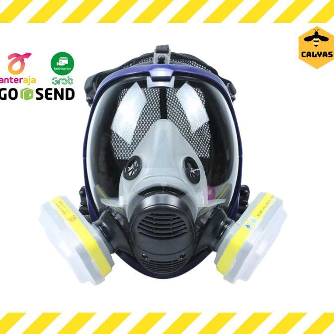 Masker Gas / Masker Lab / Cat Amonia Acid Full face Respirator 6800 ...
