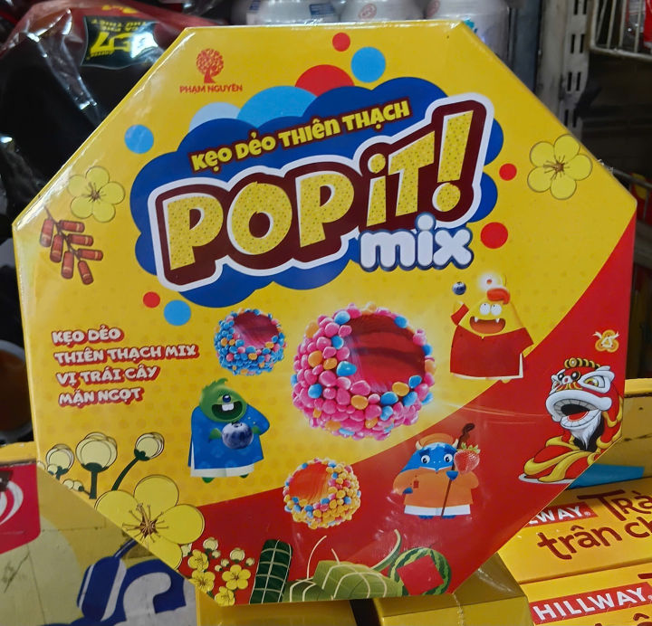 Kẹo dẻo Thiên Thạch Mix vị Trái Cây Mặn Ngọt - POPIT 112,5g (6 gói ...