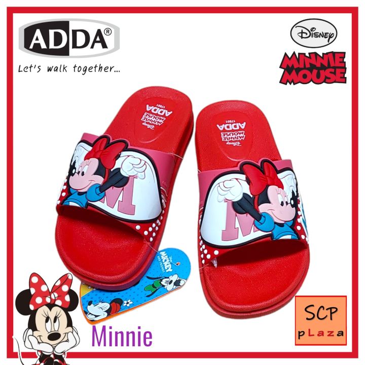 SCPPLaza รองเท้าแต่ะเด็กแบบสวม Kids ADDA 17801 Minnie Mouse มินนี่เม้า ...