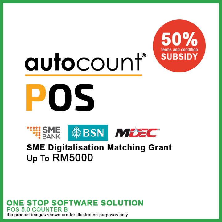 AutoCount POS 5.0 Counter B (Retail) - FOC Installation + Pendrive ...