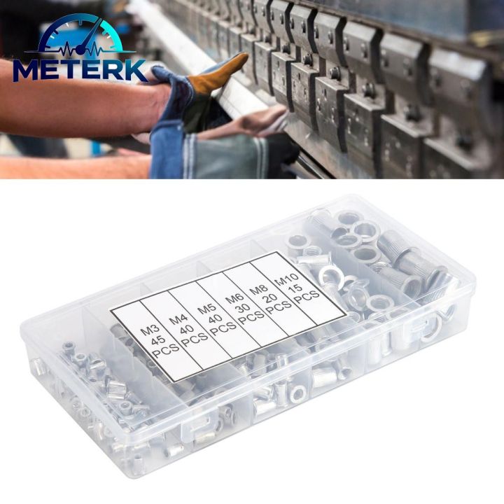 Meterk Threaded Insert Nuts Kit Anti‑Rust Aluminum Rivet Nuts Easily ...